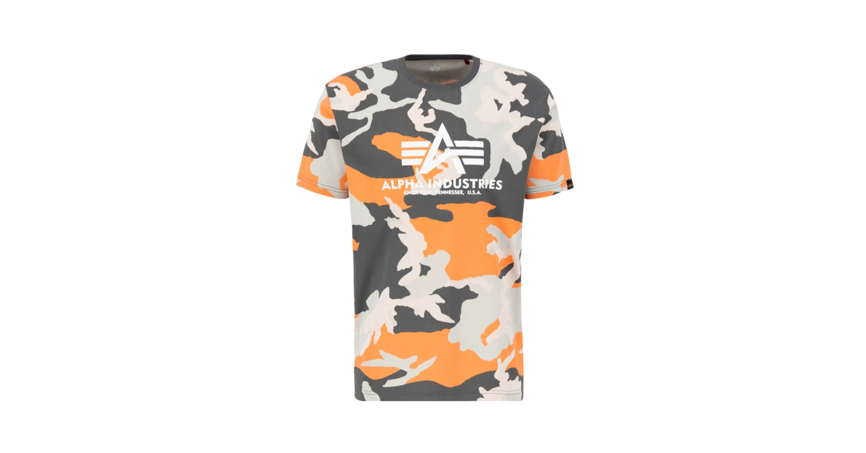 Basic T Camo PP - orange grey camo póló - Alpha Industries