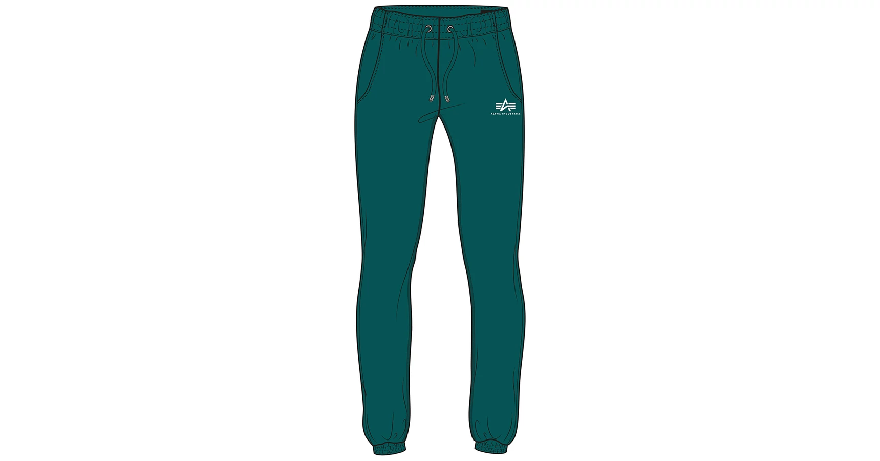 Basic Jogger SL Woman - blue lagoon női pamut tréning nadrág - Alpha ...
