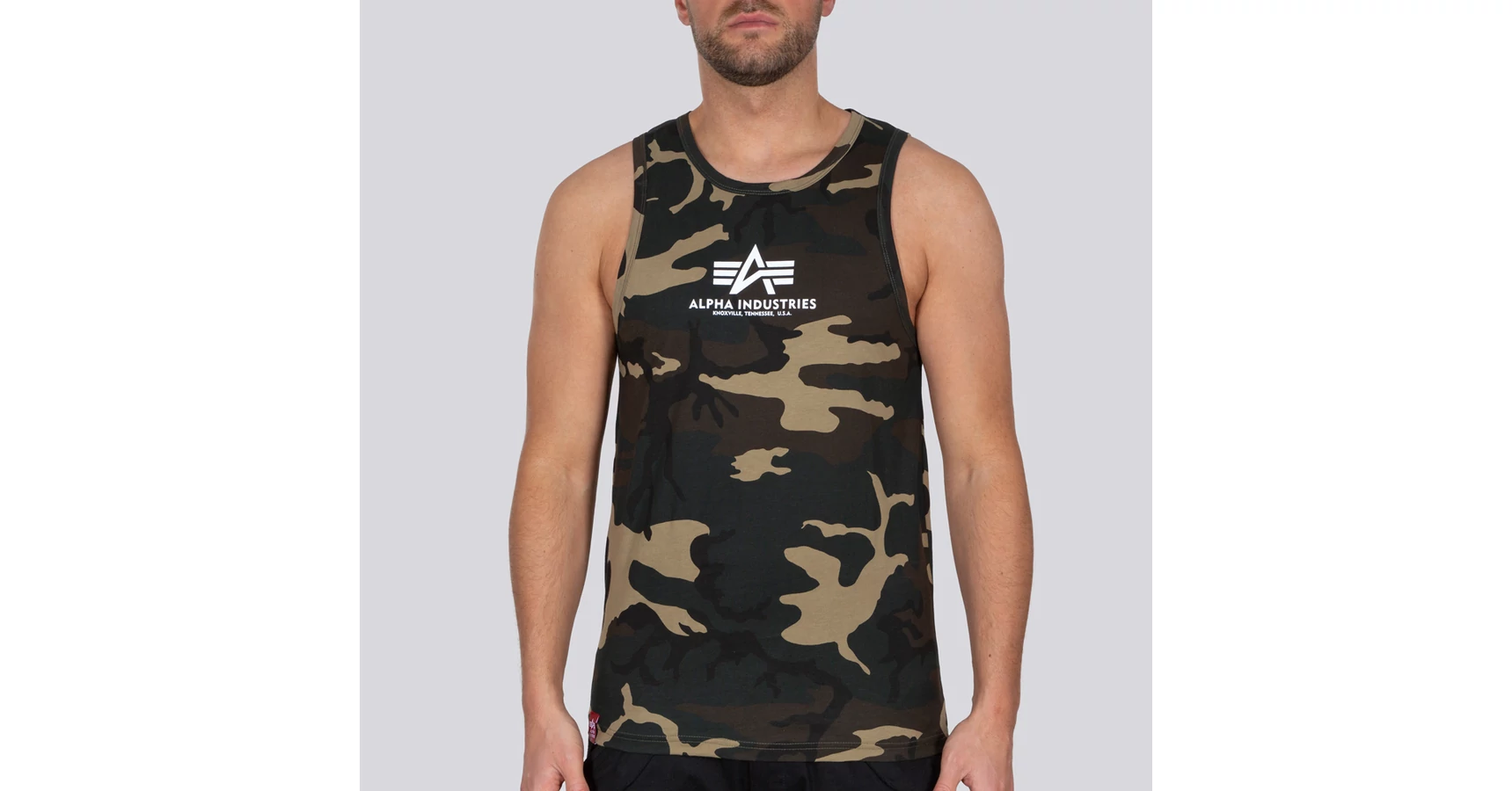 Basic Tank Camo - woodcamo65 atléta - Alpha Industries