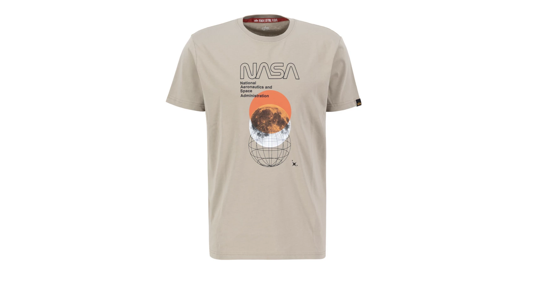 NASA Orbit T - vintage sand nasa póló - Alpha Industries